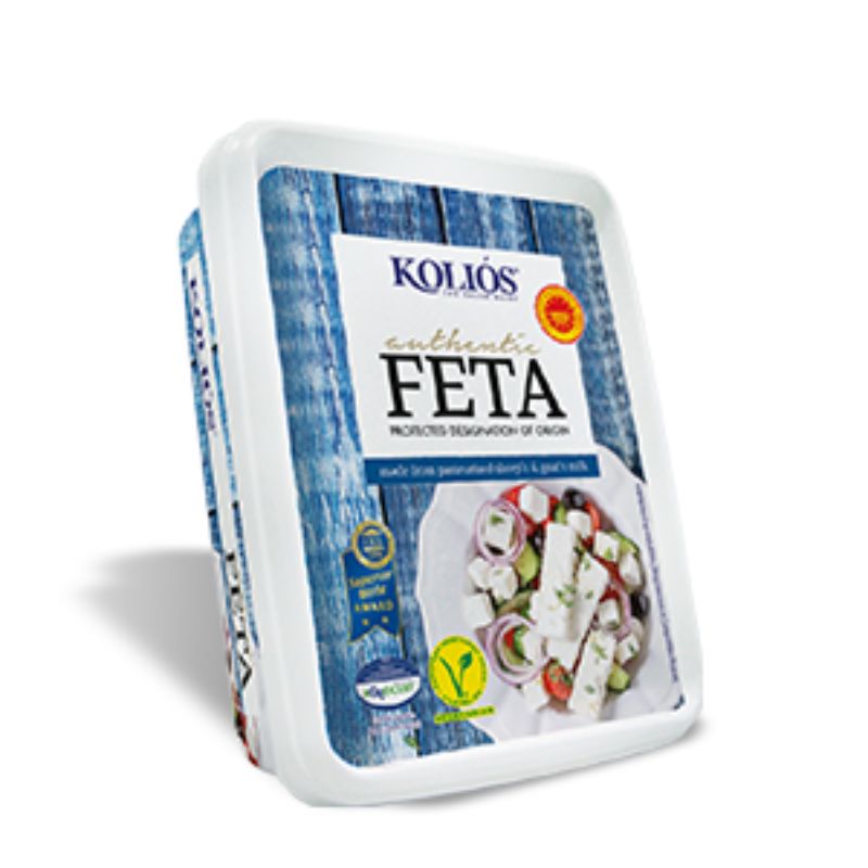 Feta Cheese PDO in slices 4kg Kolios | Agora Greek Delicacies
