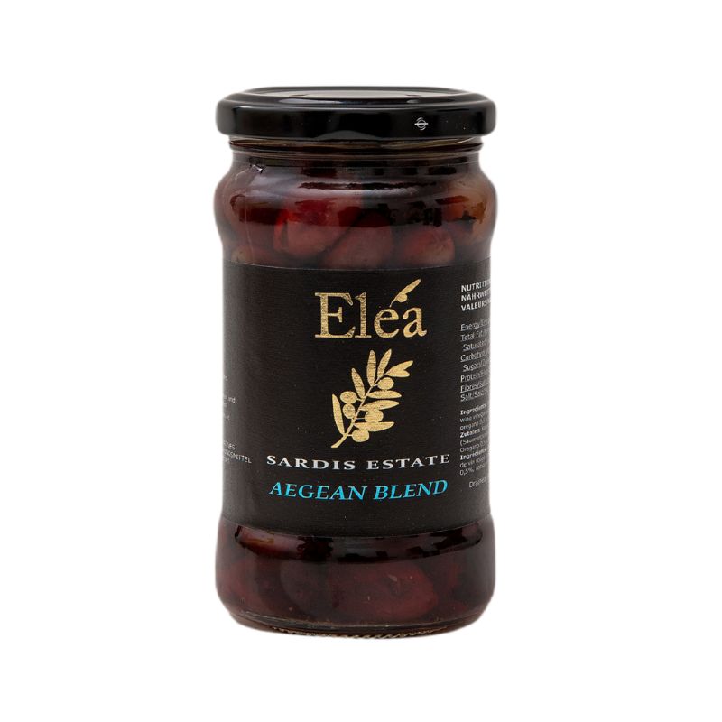 Kalamata Pitted Olives Aegean Blend 314ml Eléa | Agora